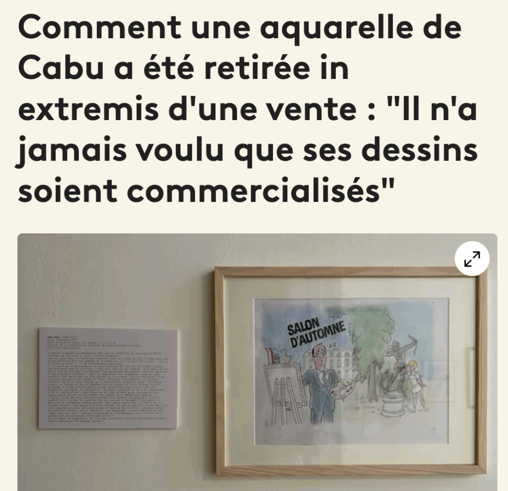 Cabu Officiel - Site officiel de Cabu | © V. Cabut